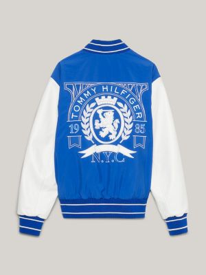 Crest Relaxed Fit Varsity Jacket Blue Tommy Hilfiger