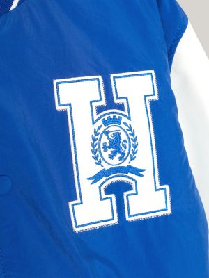 Crest Relaxed Fit Varsity Jacket Blue Tommy Hilfiger