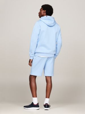Regular Fit Hoodie Mit Grafischem Logo Blau Tommy Hilfiger