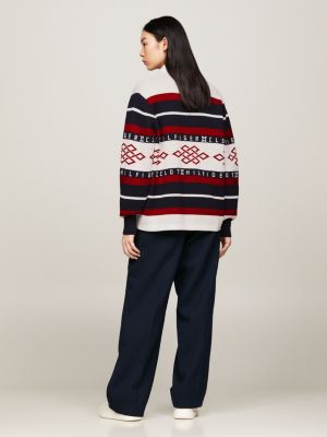 Tommy X Clot Regular Rugby Jumper White Tommy Hilfiger