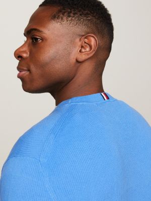 Pull Essential Plus à Col Ras Du Cou Bleu Tommy Hilfiger