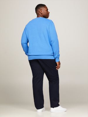 Pull Essential Plus à Col Ras Du Cou Bleu Tommy Hilfiger