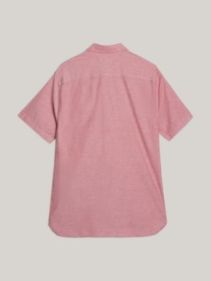 Adaptive 1985 Collection Th Flex Short Sleeve Shirt Red Tommy Hilfiger