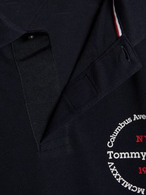 Adaptive Regular Polo Met Cirkellogo Blauw Tommy Hilfiger