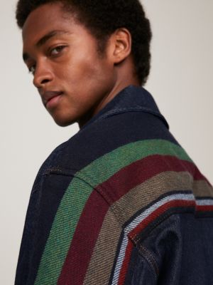 Tommy X Pendleton New York Stripe Denim Trucker Jacket Denim Tommy