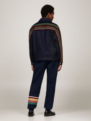 Tommy X Pendleton New York Stripe Denim Trucker Jacket Denim Tommy