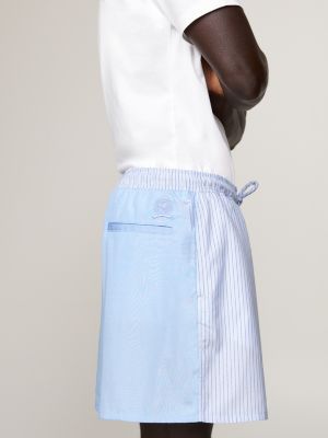 Utility Shorts Mit Ithaka Streifen Und Wappen Blau Tommy Hilfiger