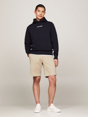 Regular Fit Hoodie Mit Monotype Logo Blau Tommy Hilfiger