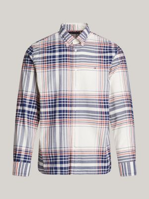 Oxford Check Regular Fit Shirt White Tommy Hilfiger