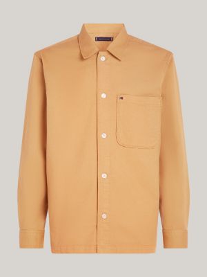 Relaxed Fit Twill Overshirt Khaki Tommy Hilfiger