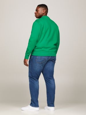 Plus Flex Fleece Sweatshirt Met Logo Groen Tommy Hilfiger