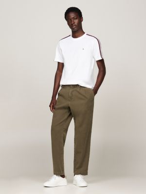 Shadow Global Stripe T Shirt White Tommy Hilfiger