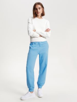 Sport Relaxed Fit Jogginghose Mit Bündchen Blau Tommy Hilfiger