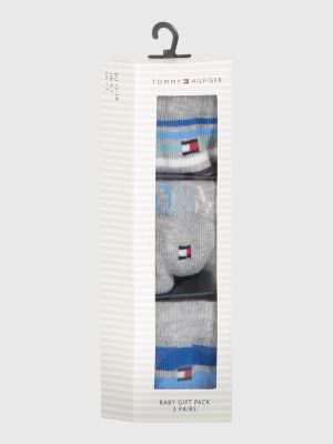 3 Pack Socks T Box Grey Tommy Hilfiger