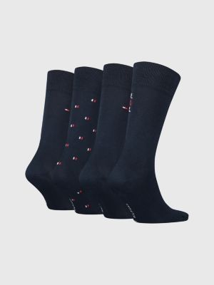4 Pack Classics Flag Socks T Box Blue Tommy Hilfiger