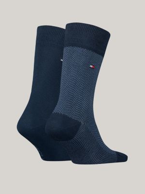 2 Pack Classics Herringbone Socks Blue Tommy Hilfiger
