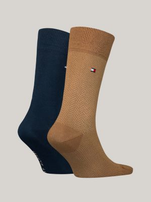 2 Pack Classics Herringbone Socks Khaki Tommy Hilfiger
