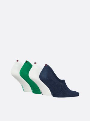 4 Pack TH Monogram Footie Socks