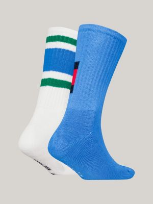 2-Pack Colour-Blocked Flag Socks | Blue | Tommy Hilfiger