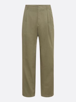 Army Groene Garment Dyed Regular Fit Broek Groen Tommy Hilfiger