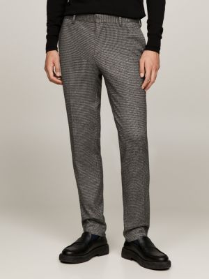 Houndstooth Check Jersey Two Piece Suit Grey Tommy Hilfiger