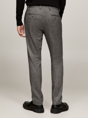Houndstooth Check Jersey Two Piece Suit Grey Tommy Hilfiger