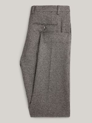 Houndstooth Check Jersey Two Piece Suit Grey Tommy Hilfiger