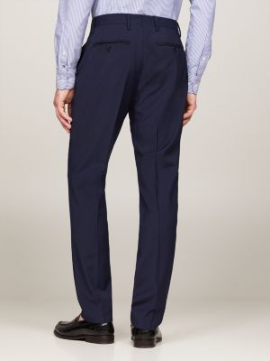 Zweiteiliger Slim Fit Anzug Aus Jersey Blau Tommy Hilfiger