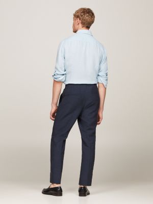 Drawstring Waist Slim Fit Trousers Blue Tommy Hilfiger