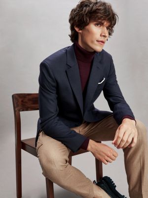 Essentials Th Flex Regular Fit Blazer Blue Tommy Hilfiger