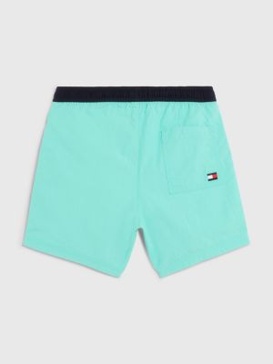 Hilfiger Flag Mittellange Badeshorts Grün Tommy Hilfiger