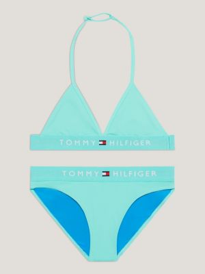 Original Logo Triangle Bikini Set Green Tommy Hilfiger