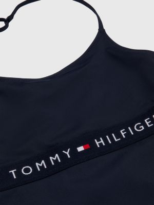 Maillot De Bain 1 Pièce Original à Dos Nu Bleu Tommy Hilfiger