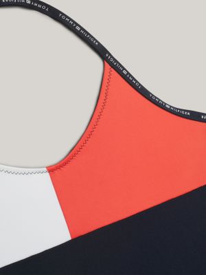 Hilfiger Flag Colour Blocked Bikini Set Blue Tommy Hilfiger