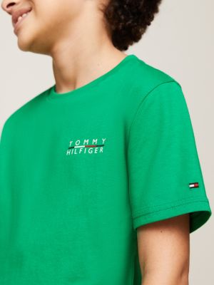 2 Pack Th Original Logo T Shirts Green Tommy Hilfiger