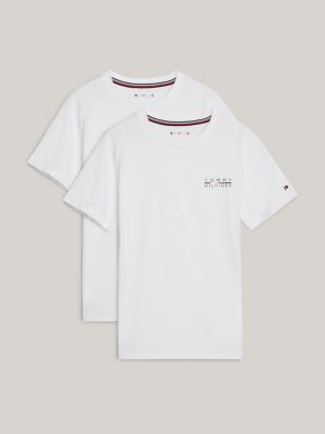 2 Pack Th Original Logo T Shirts White Tommy Hilfiger