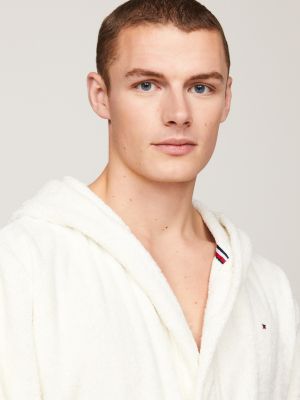 Th Original Frottee Bademantel Mit Kapuze Weiß Tommy Hilfiger