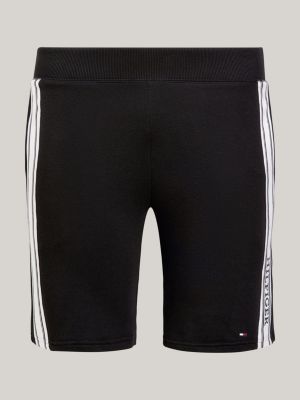 Hilfiger Monotype Lounge Short Met Streep Zwart Tommy Hilfiger
