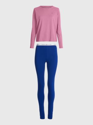 Tommy Icons Pyjama Set Purple Tommy Hilfiger