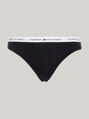 Curve Tommy Icons Logo Waistband Thong Blue Tommy Hilfiger