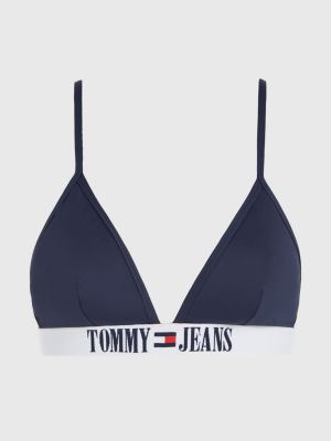 Archive Triangle Bikini Top Blue Tommy Hilfiger