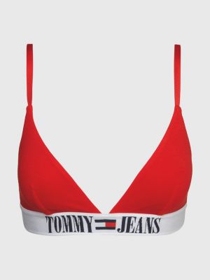 Archive Unlined Triangle Bra Red Tommy Hilfiger