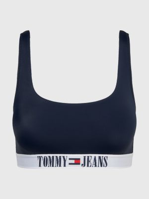 Archive Bralette Bikini Mit Unterbrustband Blau Tommy Hilfiger