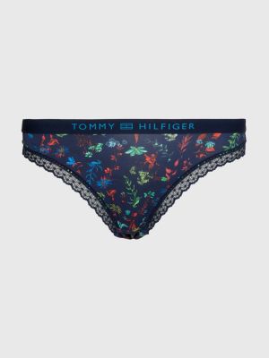 Coastal Floral Tonal Logo Lace Briefs | BLUE | Tommy Hilfiger