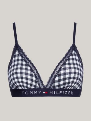 Th Original Ongevulde Triangel Bh Met Kant Blauw Tommy Hilfiger