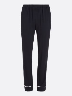 Pyjamabroek Met Biezen Zwart Tommy Hilfiger