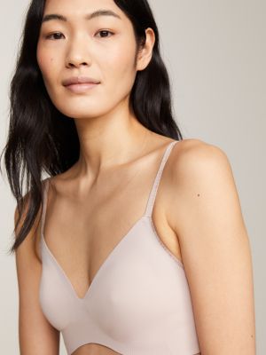 Essential Unlined Triangle Bra Beige Tommy Hilfiger