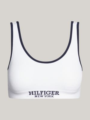 Hilfiger Monotype Ungepolstertes Bralette Weiß Tommy Hilfiger