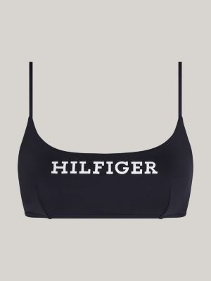 Haut De Bikini Bralette à Monotype Hilfiger Bleu Tommy Hilfiger