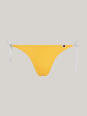 Flag String Side Tie Bikini Bottoms | Yellow | Tommy Hilfiger